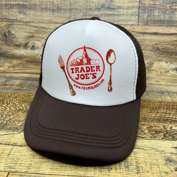 Unbranded | Accessories | Trader Joes Mens Trucker Hat Brown Snapback ...